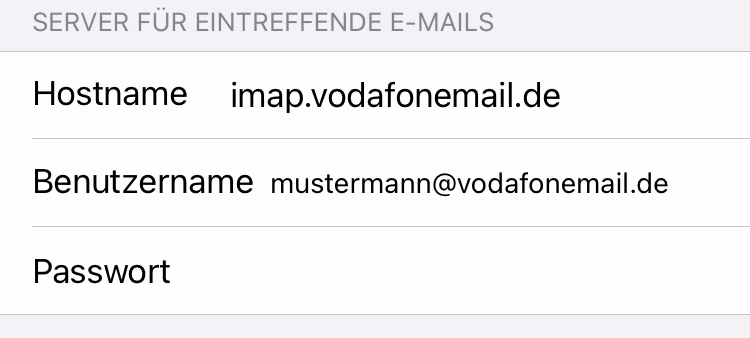 Vodafone E-Mail & Cloud